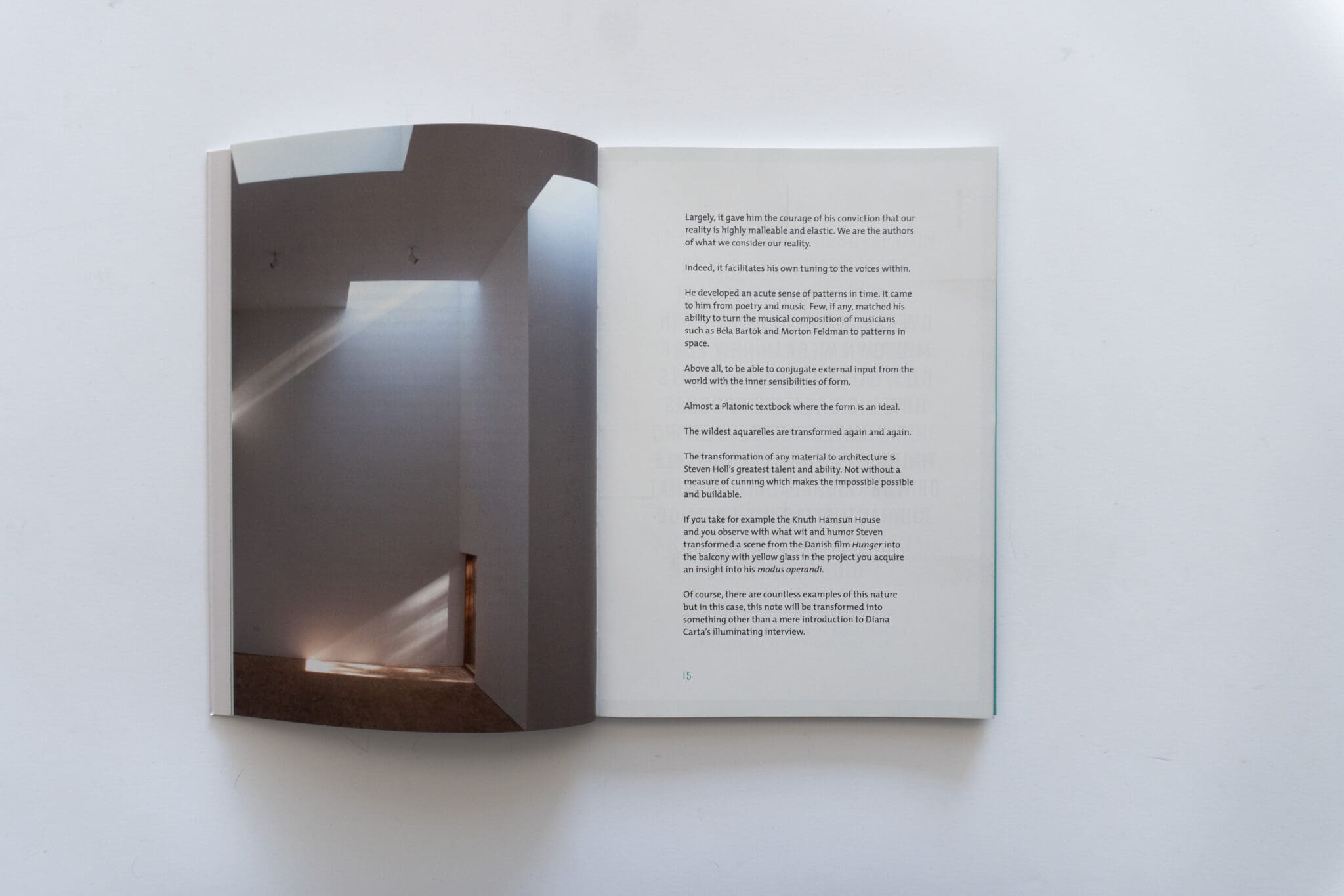 STEVEN HOLL ARCHITECTS - Lake of the Mind: a Conversation with Steven Holl
